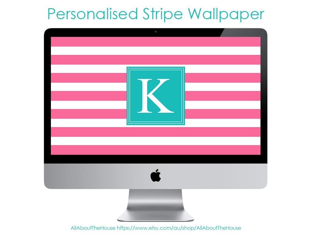 how to make a monogram desktop screensaver wallpaper tutorial step by ...