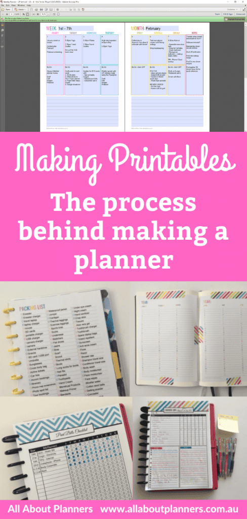 The Process Behind Making a Printable Planner – All About Planners