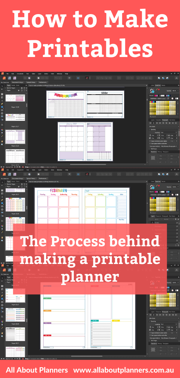 The Process Behind Making a Printable Planner – All About Planners