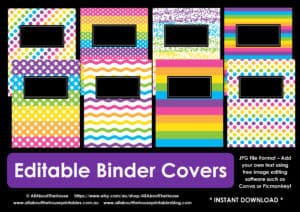Personalising editable monogram binder covers – All About Planners