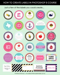 How to make printable labels in Photoshop (My new ecourse!) – All About ...