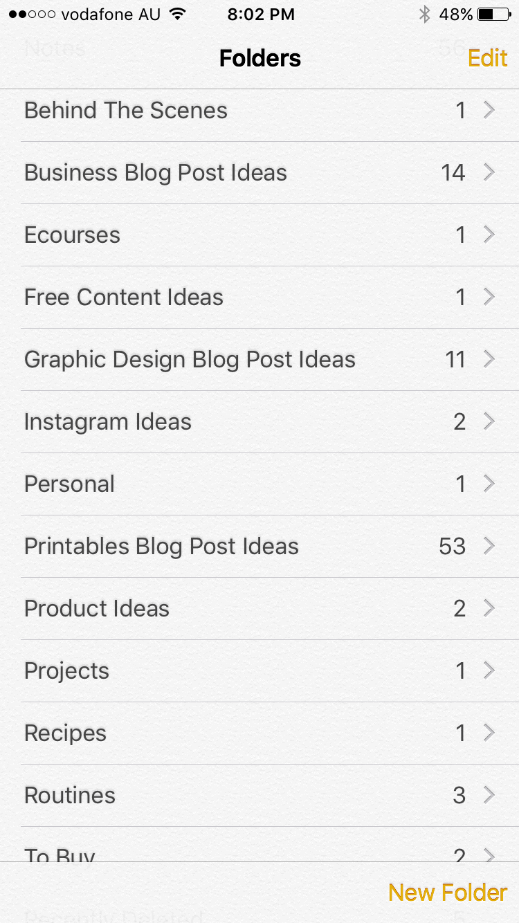 How to keep track of blog post ideas on your iPhone (no paid app ...
