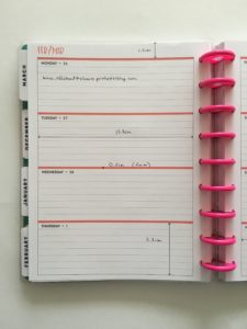 MAMBI Happy Planner horizontal dimensions & measurements (classic size ...