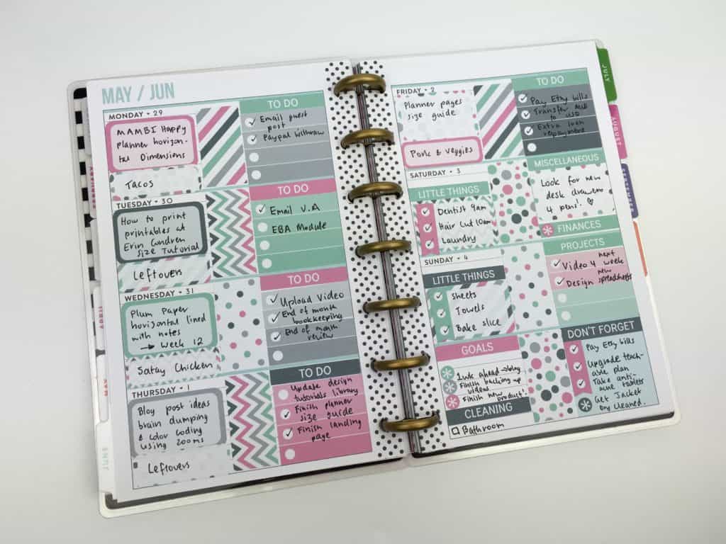 Finding Planner Peace How To Choose The Right Planner Page Size For Finding Planner Peace How To Choose The Right Planner Page Size For