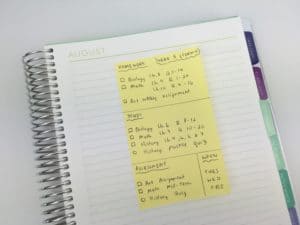 Planner organization: 5 Ways to use sticky notes for school or college ...