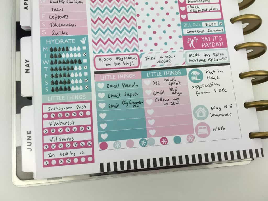Using Erin Condren Size Planner Stickers In MAMBI Classic Happy Planner Using Erin Condren Size Planner Stickers In MAMBI Classic Happy Planner