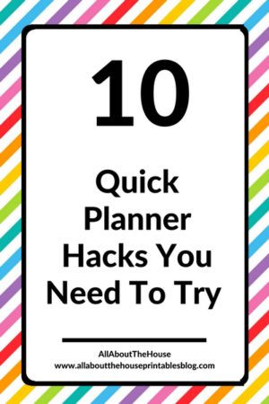 10 Quick planner hacks you need to try (planning tips & inspiration ...