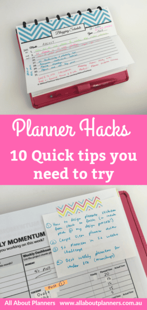 10 Quick planner hacks you need to try (planning tips & inspiration ...