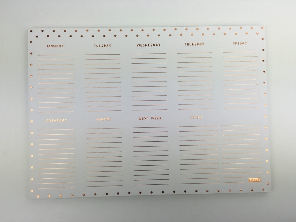Gold Foil Planner Stickers Weekly Spread & a Kikki K Notepad – All ...