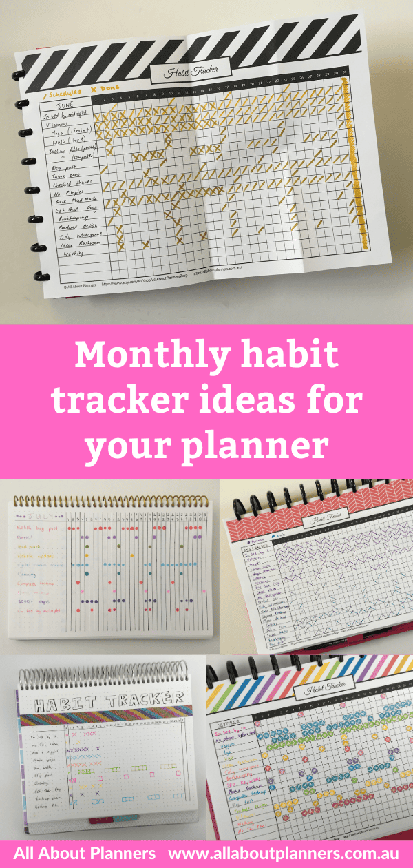 12 Planner Layout Ideas for Monthly Habit Tracking in Your Bullet ...