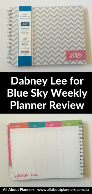 Dabney Lee for Blue Sky Horizontal Weekly Planner Review – All About ...