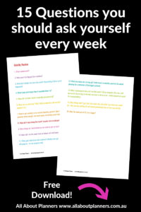 15 Questions to ask yourself at the end of every week (my weekly review ...