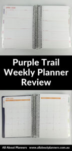Purple Trail Weekly Planner Review (Pros, Cons & Video Walkthrough ...