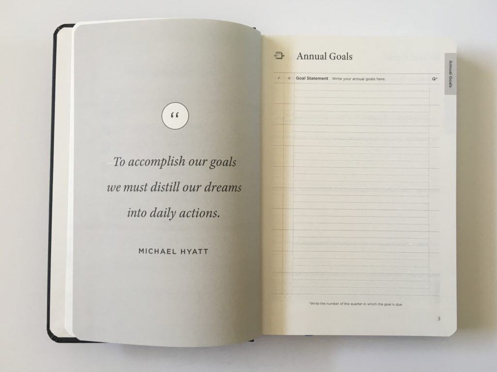 Full Focus Planner Review (Michael Hyatt’s 90 Day Undated Goal Planner ...