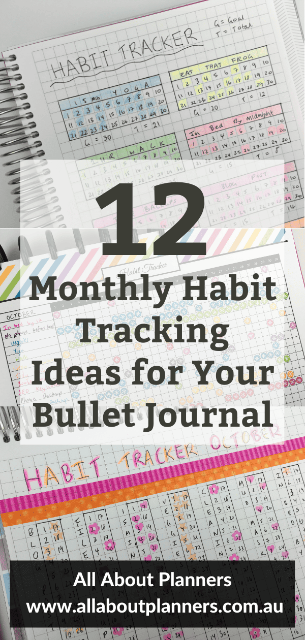 12 Planner Layout Ideas for Monthly Habit Tracking in Your Bullet ...