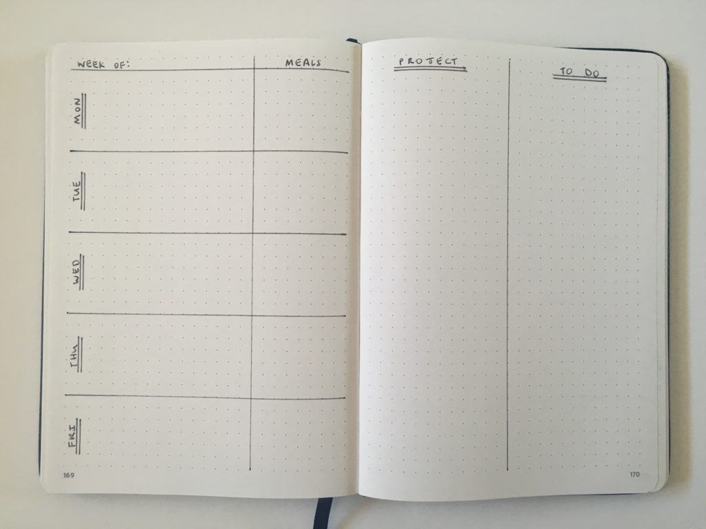 Bullet Journal Layouts: 26 Non-typical 2 page weekly spreads to try ...