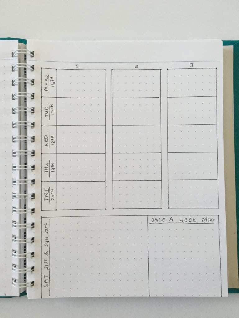 30 Minimalist Bullet Journal Weekly Spreads (set up the week in 10 ...