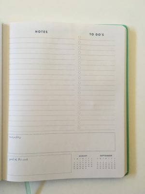 Using an expired weekly planner (Eccolo horizontal weekly + notes ...