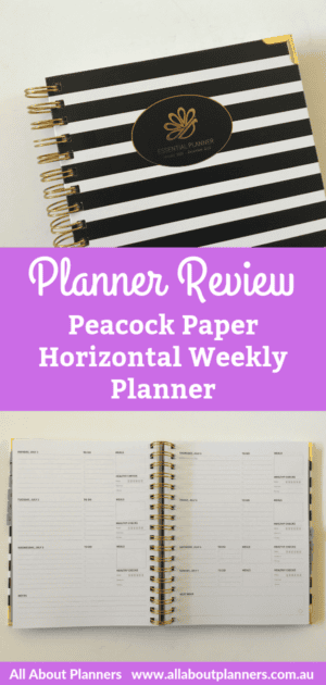 Peacock Paper Essentials Horizontal Weekly Planner – All About Planners