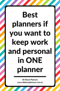 The best planners if you want to keep work and personal in the same ...