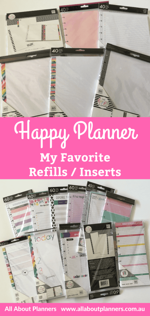 Favorite Happy Planner Refill Inserts – All About Planners