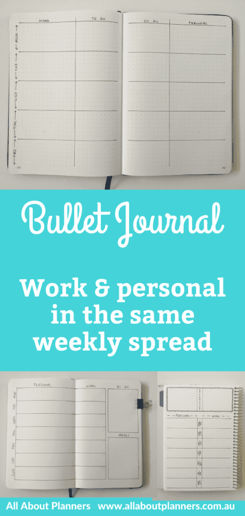 10 Bullet Journal weekly layouts if you want to keep work and personal ...