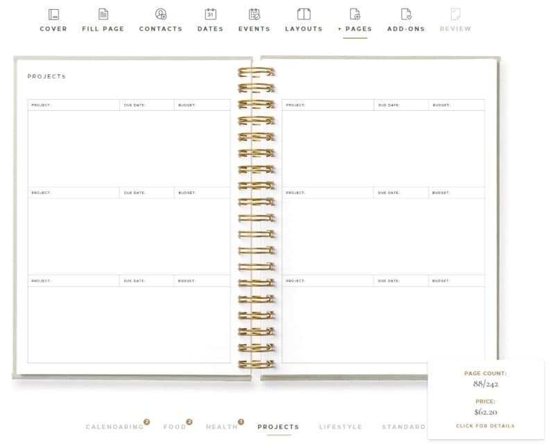 Golden Coil Weekly Planner Review (custom planner – you choose the ...