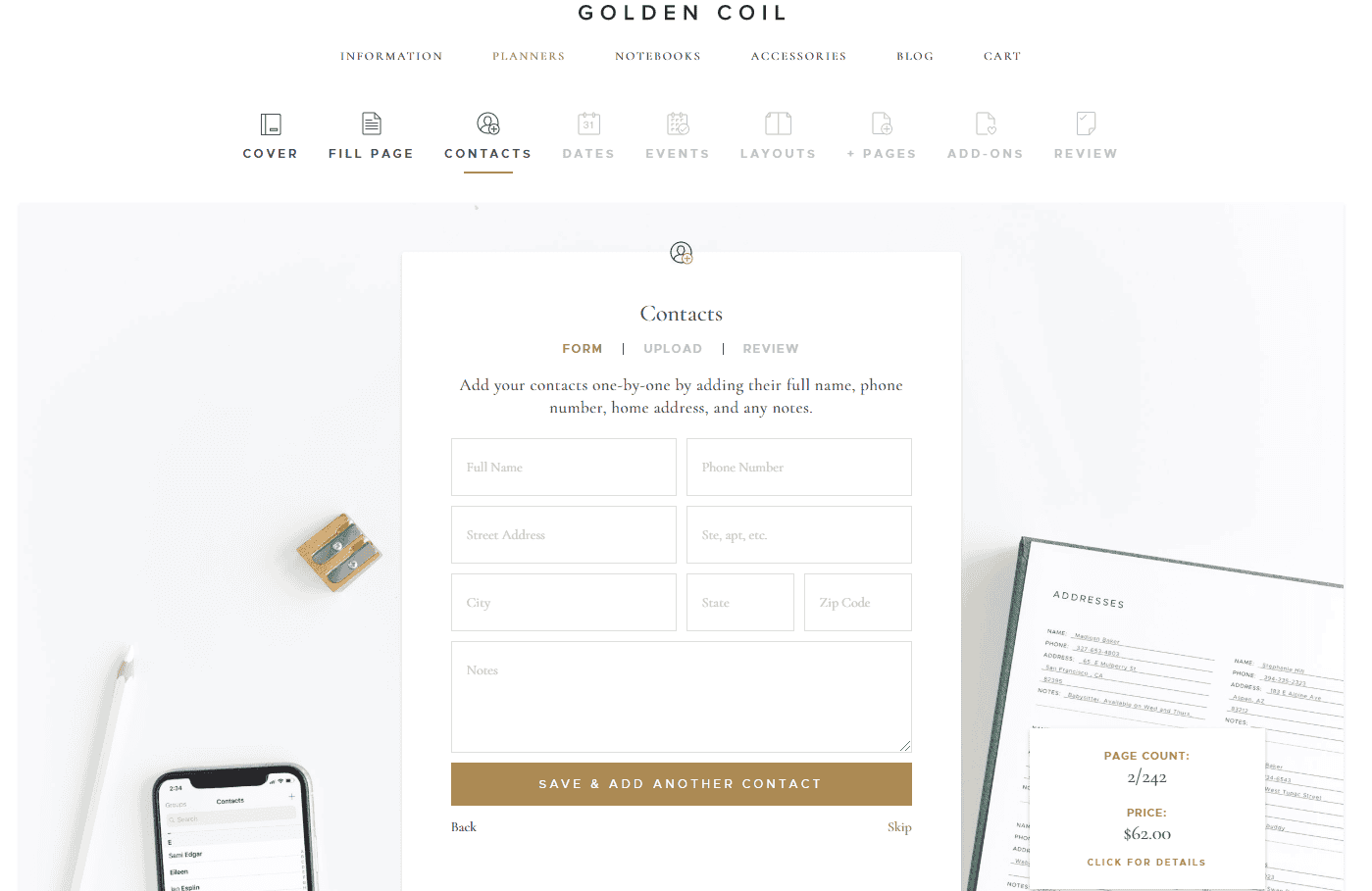 Golden Coil Weekly Planner Review (custom planner – you choose the ...