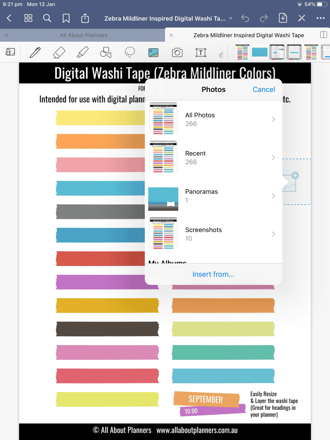 Digital Planning in Goodnotes: How to crop individual images from a PDF ...