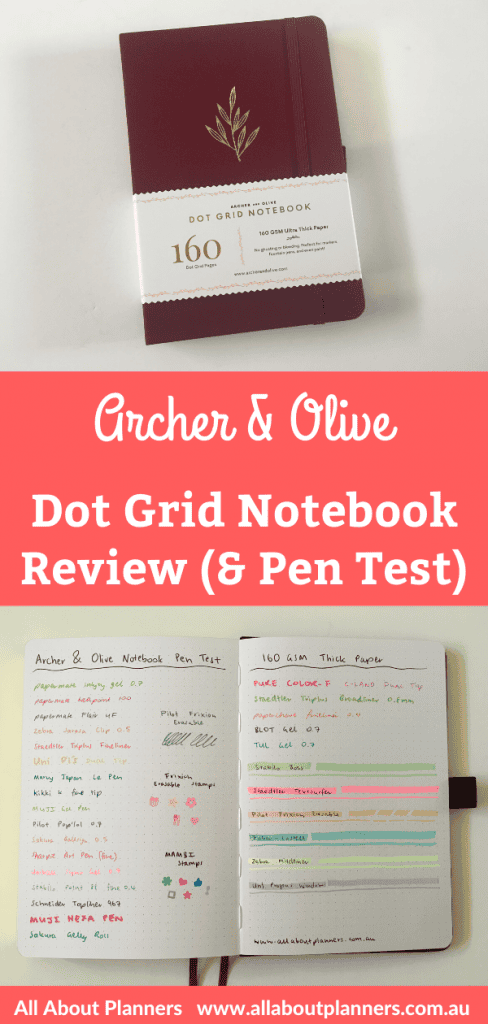 Archer and Olive Dot Grid Notebook (Is the 160 GSM Paper Worth the Hype ...