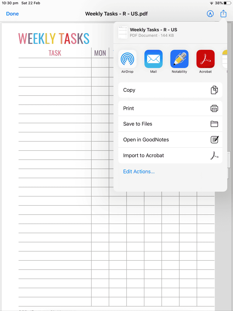 How to add any printable to your Goodnotes digital planner – All About ...