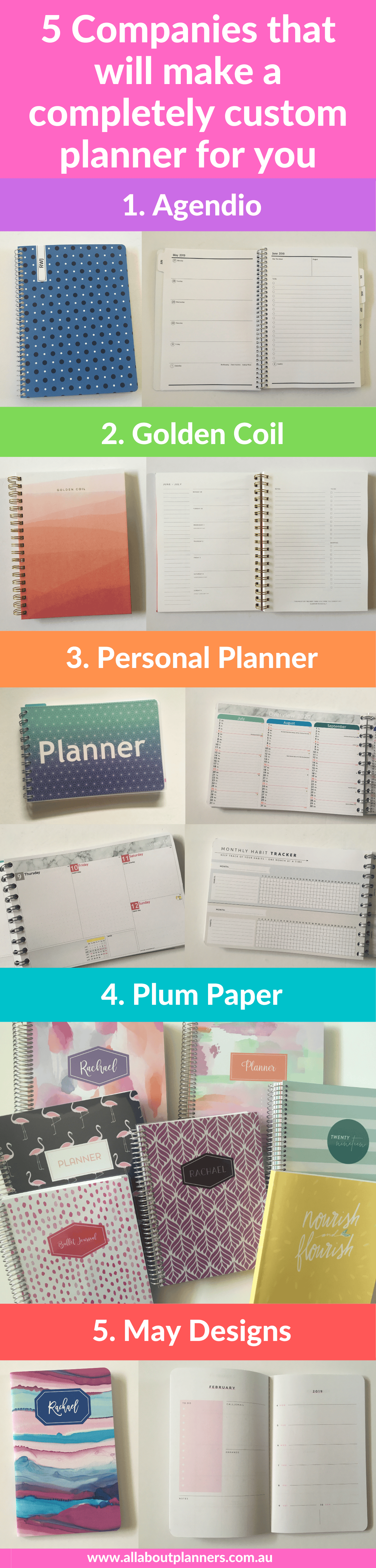 5 Planner Companies that will make a completely custom planner for you ...