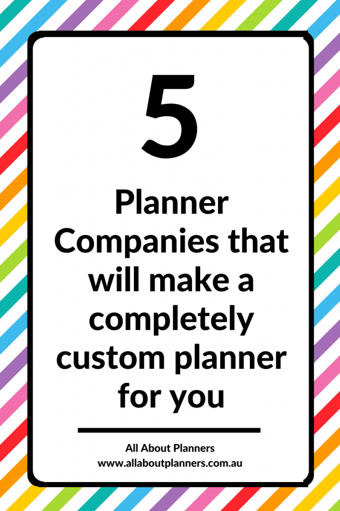5 Planner Companies that will make a completely custom planner for you ...