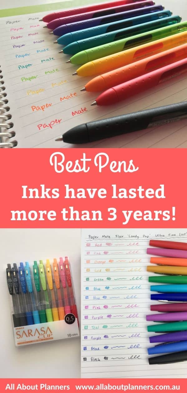 3 Pen brands that have lasted more than 3 years – All About Planners