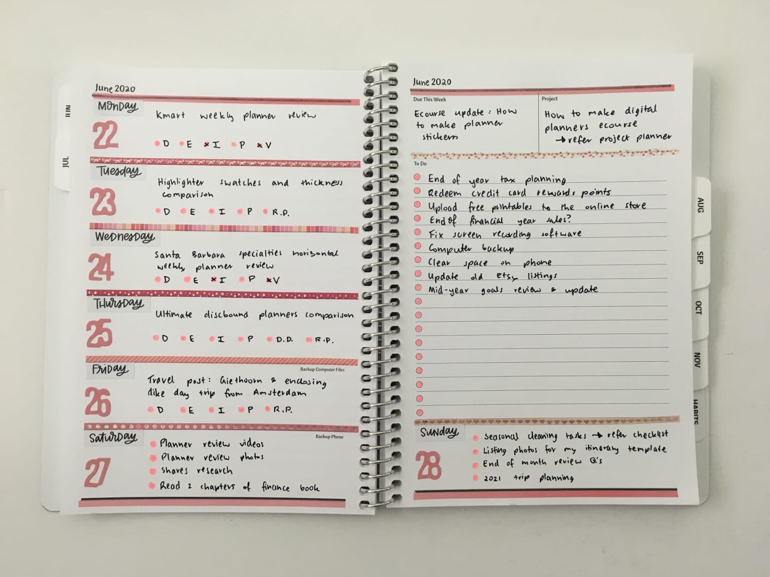My top 10 favorite weekly spreads from the past 5 years – All About ...