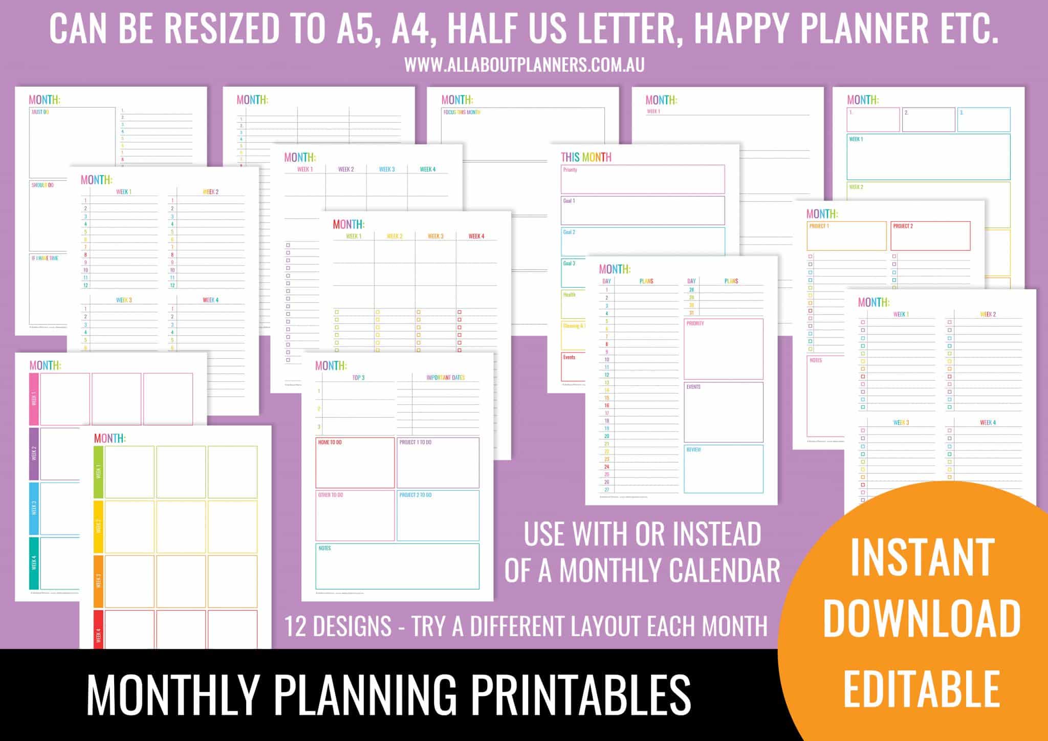 My monthly planning process (all 7 steps) – All About Planners