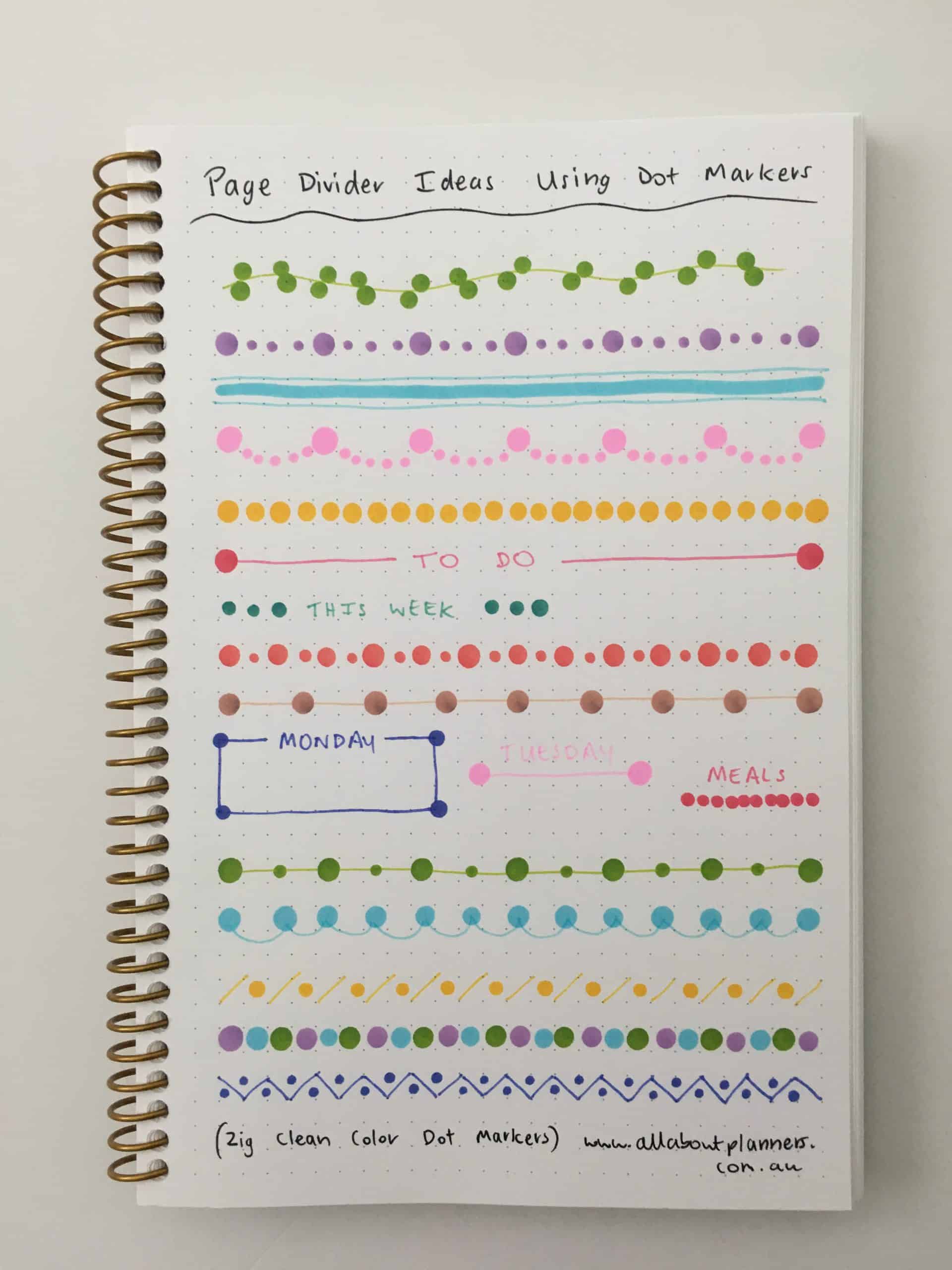 7 Ways to use dot markers in your planner or bullet journal – All About ...