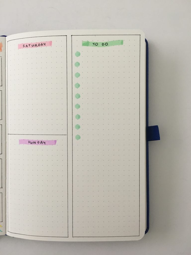 14 Weekly spread ideas for using dot markers in your bullet journal ...