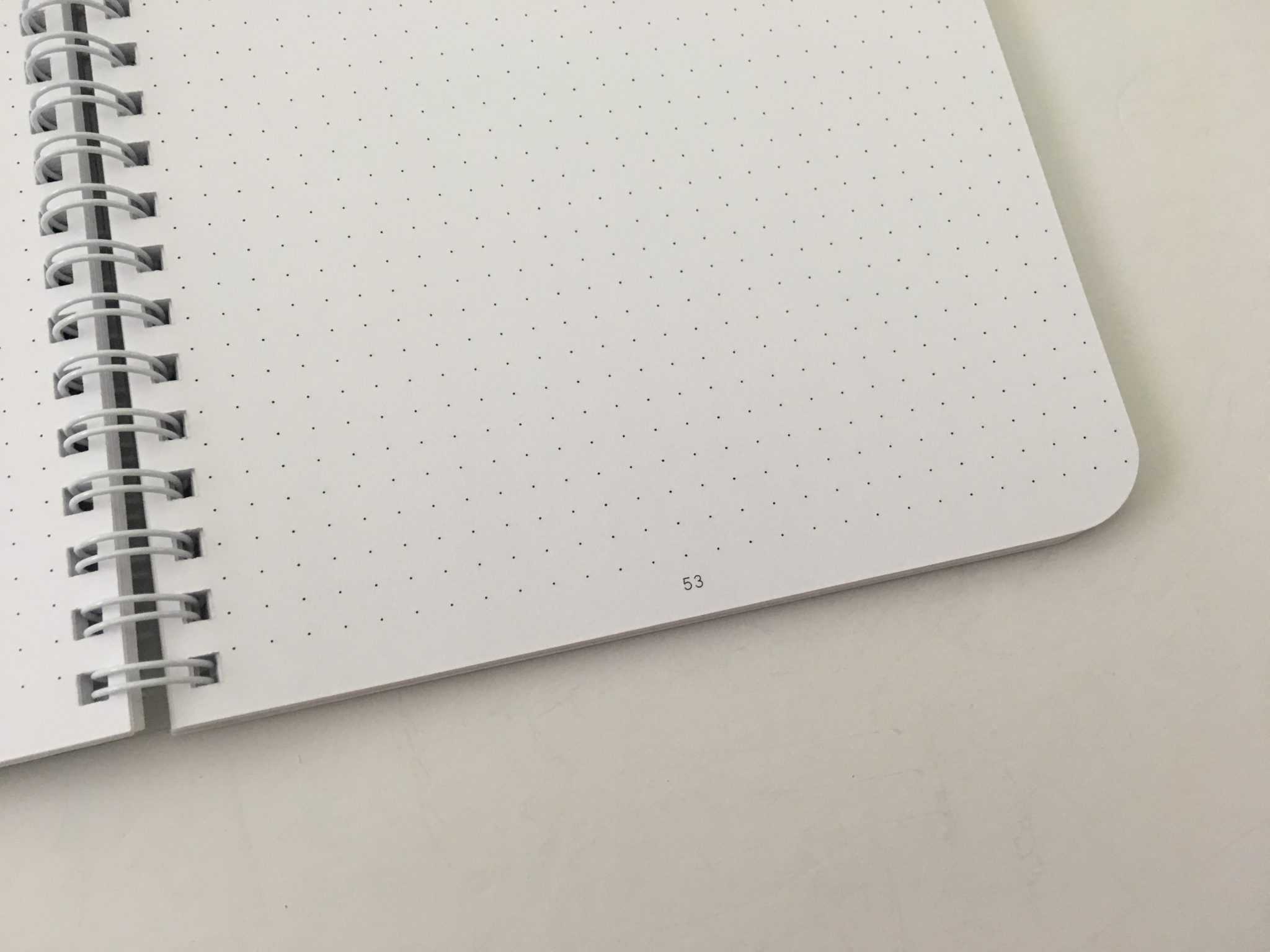 Ghost Grid wire bound lay flat dot grid notebook review (Including pen ...