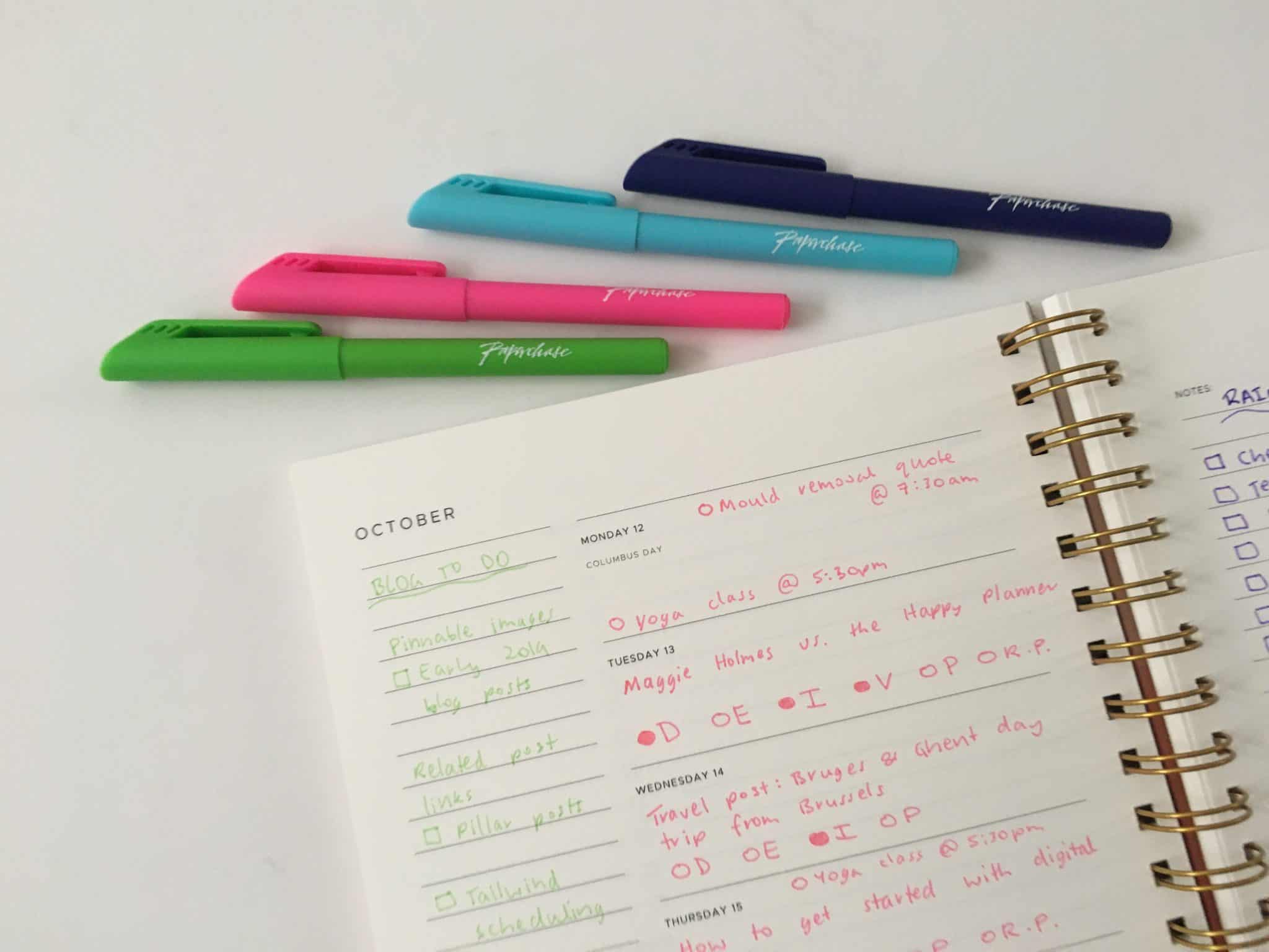 Weekly Spread in the Golden Coil Custom Planner – is it worth the money ...