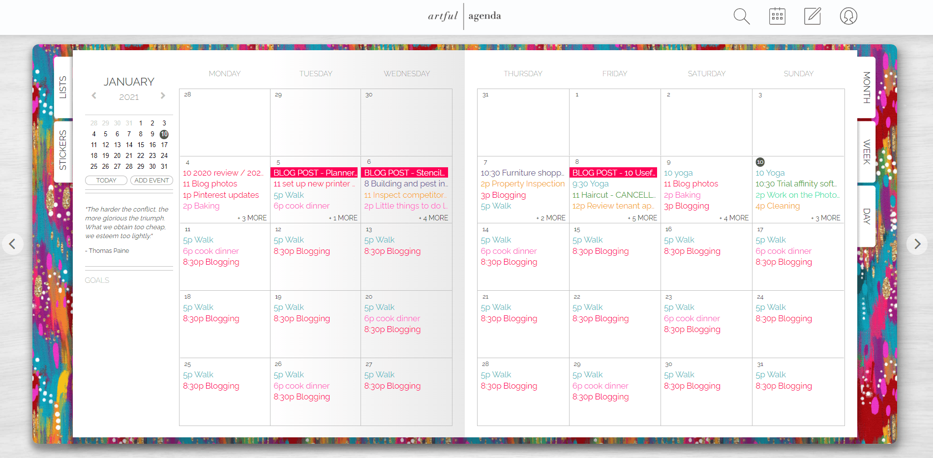 Artful Agenda Digital Planner review – All About Planners
