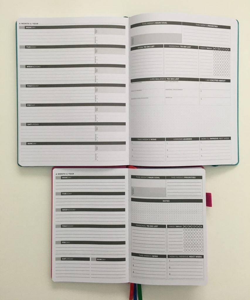 Daily and Weekly Planners with lay flat binding – All About Planners