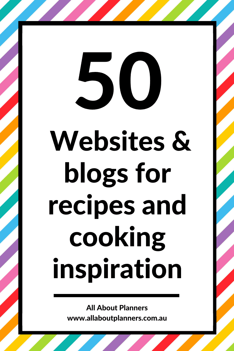 50 Websites and Blogs for recipes and cooking inspiration (save time ...
