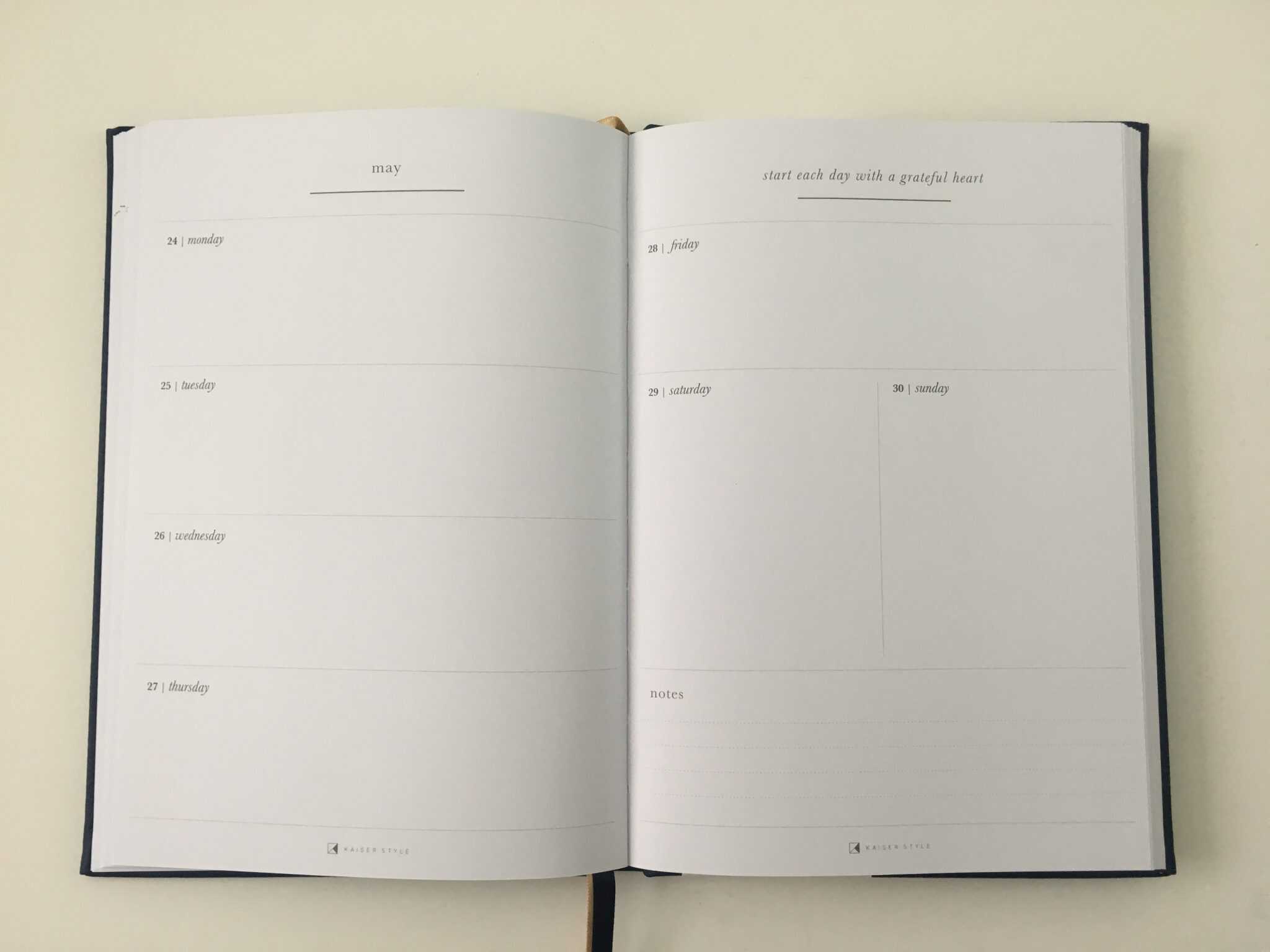 Kaisercraft weekly planner review (Australian planner) – All About Planners