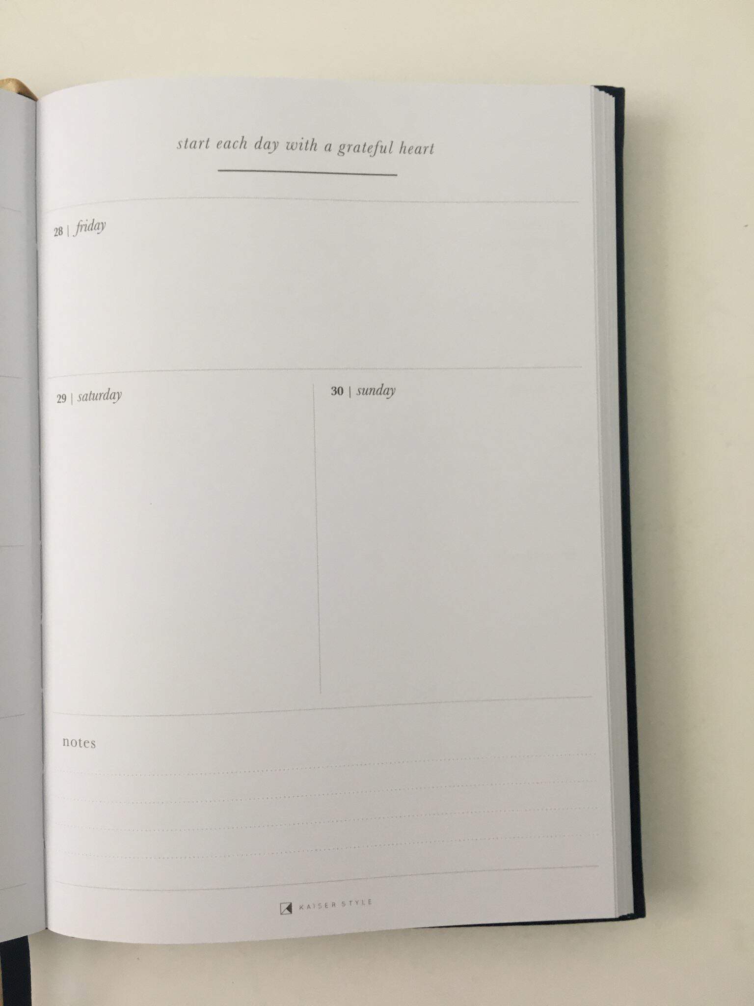 Kaisercraft weekly planner review (Australian planner) – All About Planners