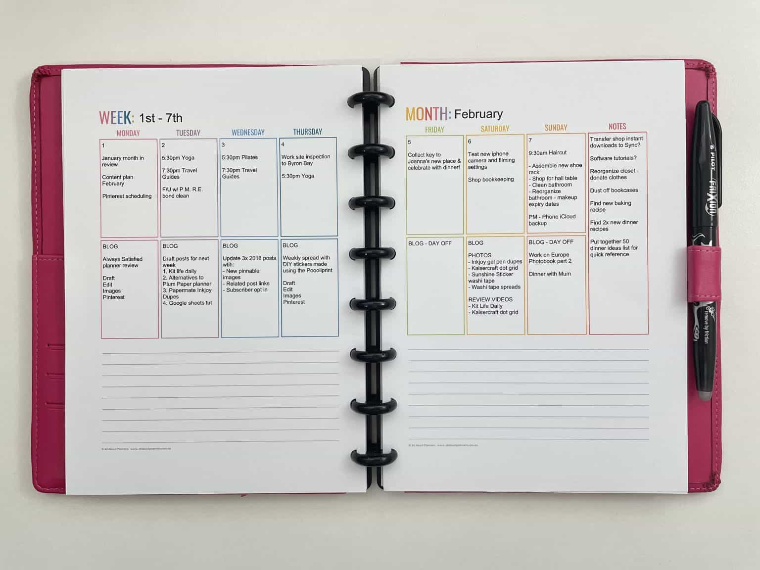 How long does it take to plan the week using an editable printable ...