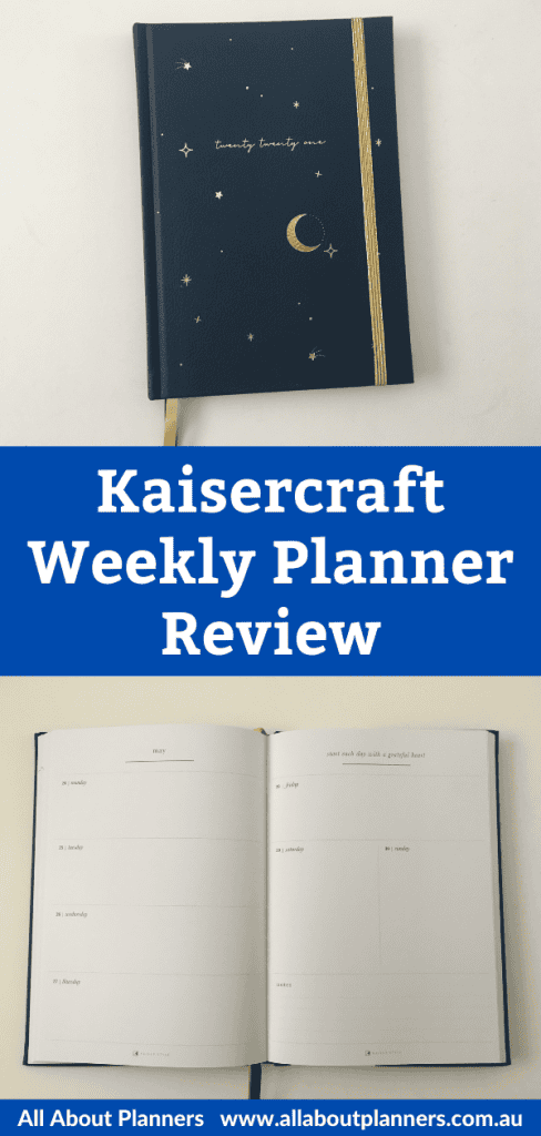 Kaisercraft weekly planner review (Australian planner) – All About Planners