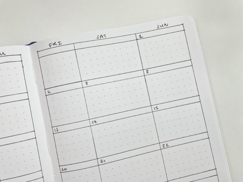 12 Bullet Journal Monthly Calendar Spreads – All About Planners