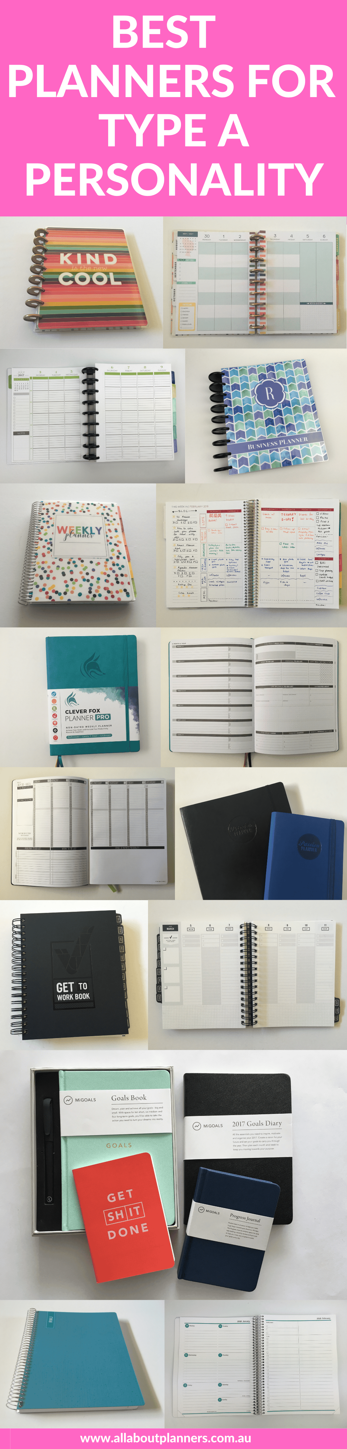 Best weekly planners for a Type A personality – All About Planners
