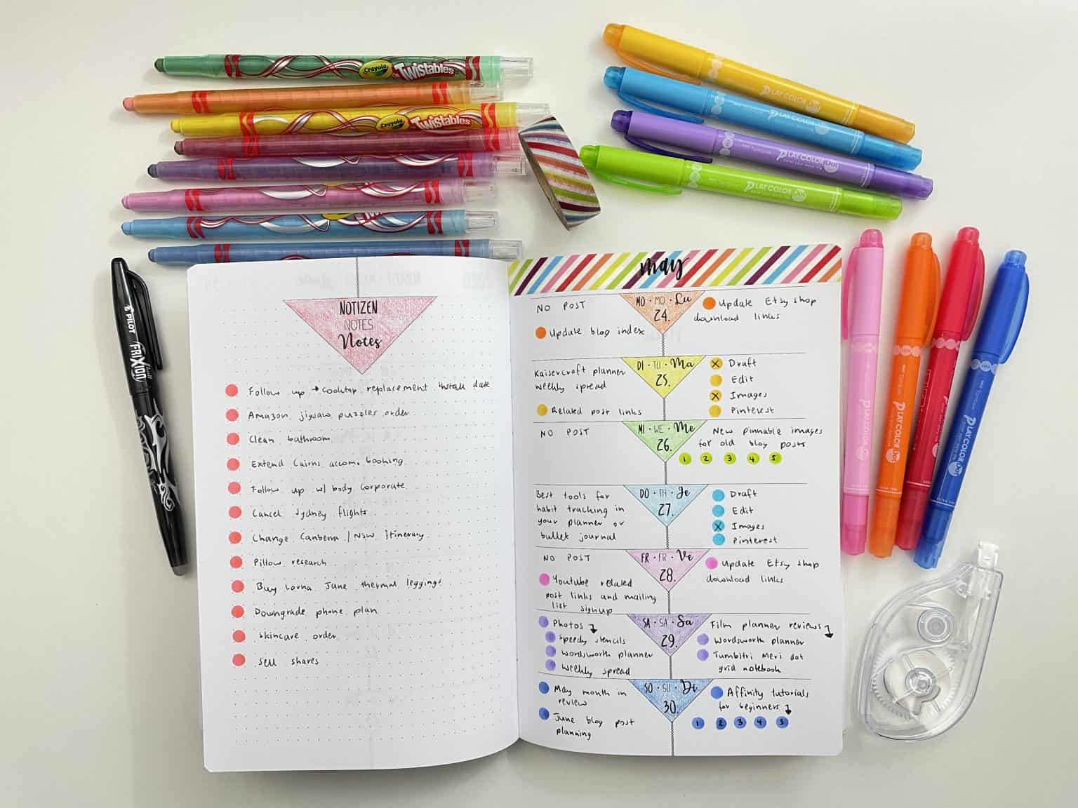 Rainbow weekly spread in the TEDi Online Creative Diary – All About ...